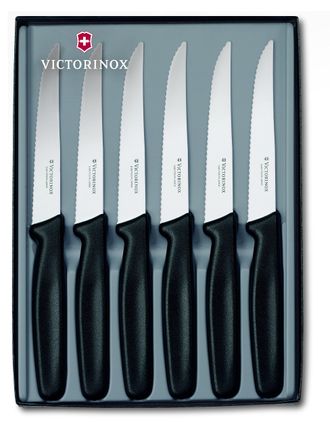 Victorinox by Swiss Army Steakmessergeschenkset Küchenmesser, Edelstahl, STANDARD