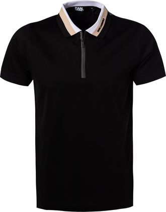 Karl Lagerfeld Herren Polo-Shirt schwarz