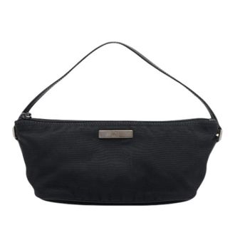 Gucci Pre-owned Mini Nylon Shoulder Bag - - Pre-owned - Damen - Schwarzk - ONE SIZE