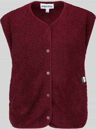 Pieces Regular Fit Weste mit seitlichen Eingrifftaschen Modell KATTY