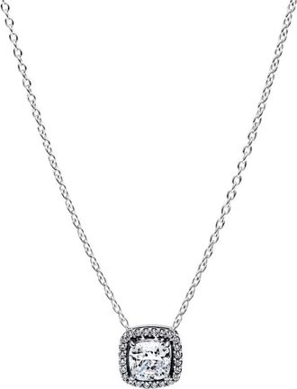 Pandora Halo Anh&auml;nger Collier Kette - - Accessories - Damen - Grau - 145 CM