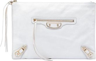 Balenciaga Sac pochette vintage Pre-owned - Femme - Pre-owned - Blanc - Taille: ONE Size