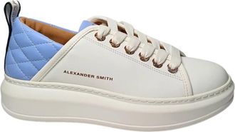 Alexander Smith Femme, Chaussures, Blanc, Taille: 37 EU Pelle Baskets