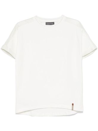 Lorena Antoniazzi t-shirt à empiècements - Blanc
