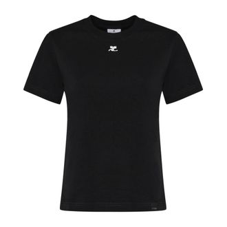 Courr&egrave;ges T-Shirts - - Tops - Damen - Schwarzk - S