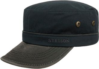 Stetson Katonah Cotton Army Cap Damen/Herren - Baumwollcap gr&ouml;&szlig;enverstellbar - Armycap Sommer/Winter - Kappe 100% Baumwolle - Military-Cap Used Look - Baumwol