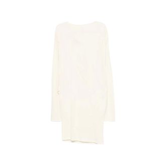 Jacquemus La Mistral Mini Robe Drap&eacute;e - Femme - Robes - Blanc - Taille: 36 FR
