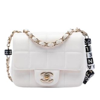 Chanel Pre-owned Vintage Quilted Lambskin Crossbody Bag - - Pre-owned - Damen - Wei&szlig; - ONE SIZE