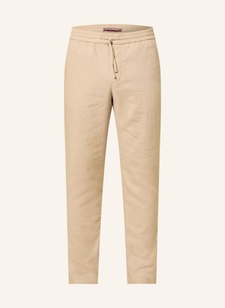 Tommy Hilfiger Leinenhose Harlem Regular Tapered Fit braun