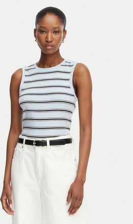 Tommy Hilfiger Top Multistripe WW0WW50025 Blau Slim Fit