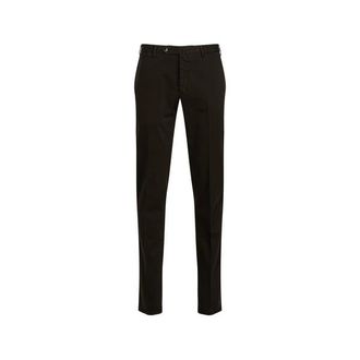 PT01 Pantalon slim &agrave; plis en coton