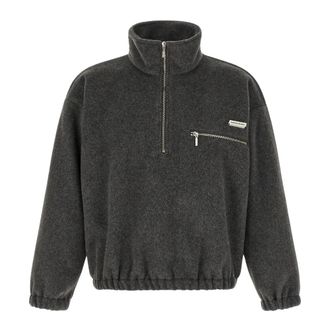 Song for the Mute Half Zip Pullover - - Sport - Herren - Grau - XL