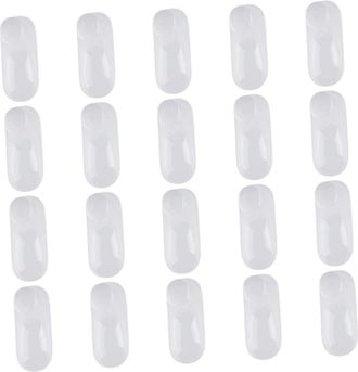 Cabilock 20 Paare Transparente Schuhe Display St&auml;nder aus Kunststoff Junge M&auml;dchen Fu&szlig;form Halter f&uuml;r Schuhform Leicht Robust und Einfach zu Verwenden f&uuml;r Baby