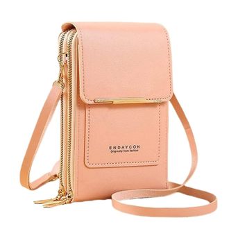 Generic Multifunktionale Anti-Diebstahl-Ledertasche, Handytasche Zum UmhäNgen, Handytasche mit GeldböRse Zum UmhäNgen Leder, Kleine Crossbody Handy Geldbörse 