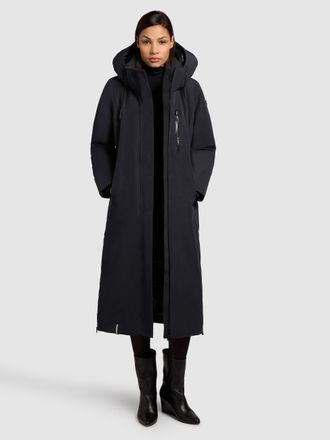 Khujo Wintermantel KHUJO LOFI2, Damen, Gr. XS, grau (obrage grau), 100% Polyester, unifarben, regular fit, eingesetzt elastischer Bund, M&auml;ntel Wintermantel,