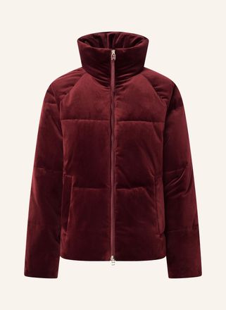 Joop Steppjacke Oana Aus Samt rot