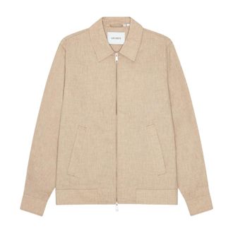 Les Deux Como Coach Slub Jacket - Homme - Vestes - Beige - Taille: M