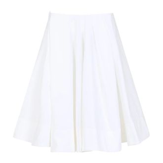 Jacquemus Wei&szlig;e Baumwollrock Elegant Stilvoll - - Skirts - Damen - Wei&szlig; - M