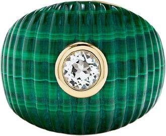 Yvonne Léon Gaufrette Bico OB Signet Anneau en or jaune