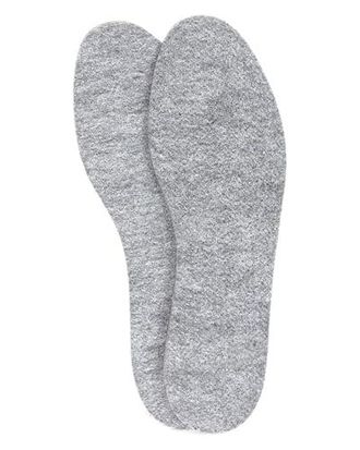 Pantoffelmann semelles en feutre 30% laine | Tailles 36-48 | Semelles respirantes | Anti-odeurs & anti-humidit&eacute; | Confort toutes saisons