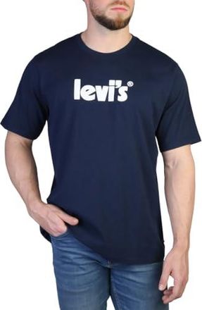 Levi's Ss Relaxed Fit Tee T-Shirt Homme Poster Logo Dress Blues (Bleu) M