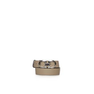 Ferragamo Gancini Wendeg&uuml;rtel - - Accessories - Damen - Beige - 90 CM