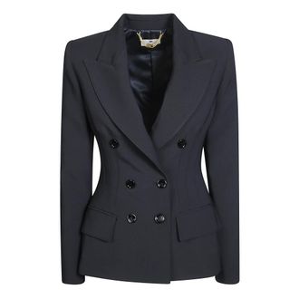 Elisabetta Franchi Damen, Jacken, Schwarzk, MGr&ouml;&szlig;e