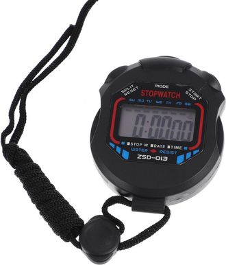 WINOMO Professionelle Digitale Stoppuhr - Sport-Chronograph mit LCD-Anzeige, Alarm, Kompass & Datumsfunktion (12/24h, Schwarz)