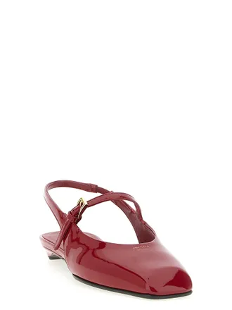 Prada Womens Multicolor Calfskin Ballet Flats