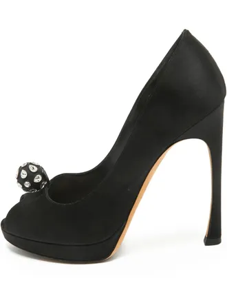 Dior escarpins Ivy 125 mm à ornements en cristal - Noir