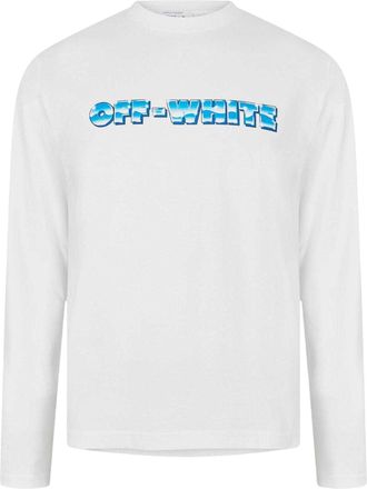 Off-white Off White - T-Shirt f&uuml;r Herren, Lang&auml;rmlig (Wei&szlig;)