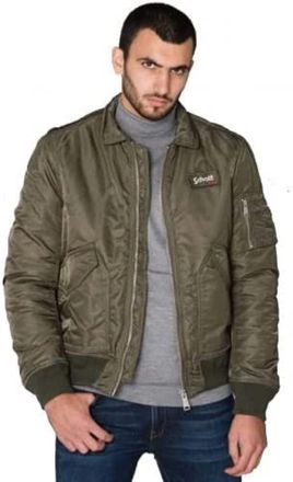Schott NYC Herren 210100 Jacke, Salbei Khaki, Medium