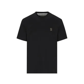 Brunello Cucinelli Logo-embroidered T-shirt
