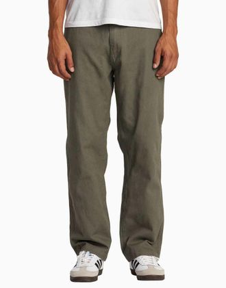 Rvca Americana - Pantalon chino - Olive-Vert