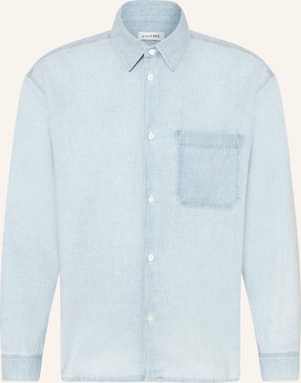 Frame Denim Frame Jeanshemd Comfort Fit Mit Leinen blau