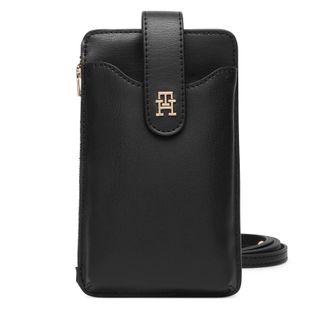 Tommy Hilfiger Handy-Etui Tommy Hilfiger Th Icon Phone Wallet AW0AW18137 Schwarz