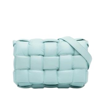 Bottega Veneta Sac bandouli&egrave;re Cassette matelass&eacute; Pre-owned - Femme - Pre-owned - Bleu - Taille: ONE Size