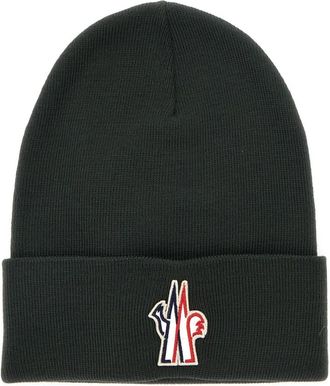 Moncler Turn-Up Brim Beanie - - Accessories - Herren - Gr&uuml;n - ONE SIZE