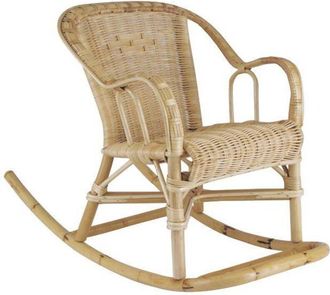 Aubry Gaspard Rocking-chair enfant en rotin