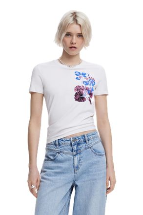 Desigual TS_Botanical_Lacroix, 1000 White, XL