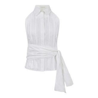 P.A.R.O.S.H. P.a.r.o.s.h., Femme, Tops, Blanc, Taille: 40 FR Pleated Top