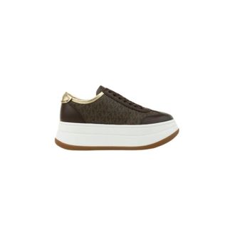 Michael Kors Hayes Signature Logo Platform Sneaker - - Shoes - Damen - Braun - 39 EU