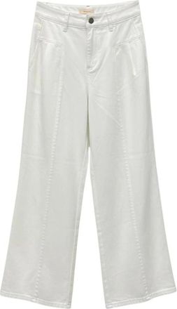 Gianni Lupo Femme, Jeans, Blanc, Taille: W24 Wide-Leg Jeans Gld2106Yh