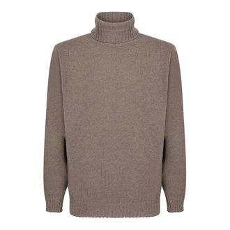 Dell'Oglio Homme, Pulls, Beige, Taille: 2XL Pull &agrave; col roul&eacute;