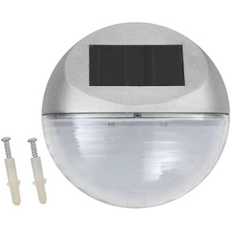 vidaXL Vidaxl - Outdoor Solar-Wandleuchten led 12 Stk. Rund Silbern