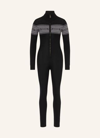 We Norwegians Strick-Jumpsuit Signature Aus Merinowolle schwarz