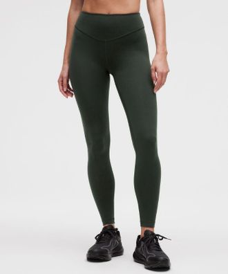 lululemon Wunder Under Leggings aus mit hohem Bund f&uuml;r Frauen - 71 cm - Gr&ouml;&szlig;e 14 in Blackened Pine
