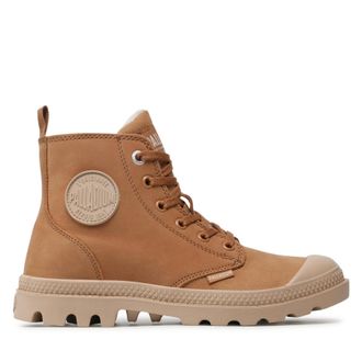 Palladium Schn&uuml;rstiefeletten Palladium Pampa Hi Zip Wl 95982-252-M Braun