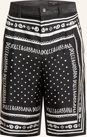 Dolce & Gabbana Shorts Im Materialmix schwarz