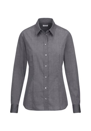 Seidensticker Damen Bluse - City Bluse - Hemdbluse - Regular Fit - Langarm - Uni - 100% Baumwolle